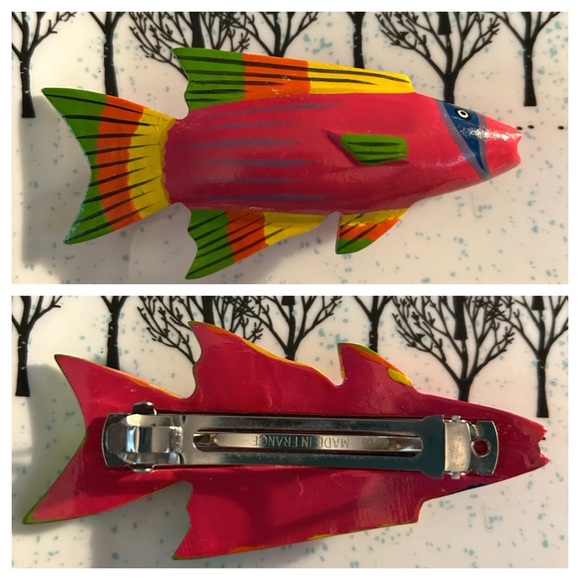 Vintage | Accessories | Vintage Tropical Fish Barrette | Poshmark